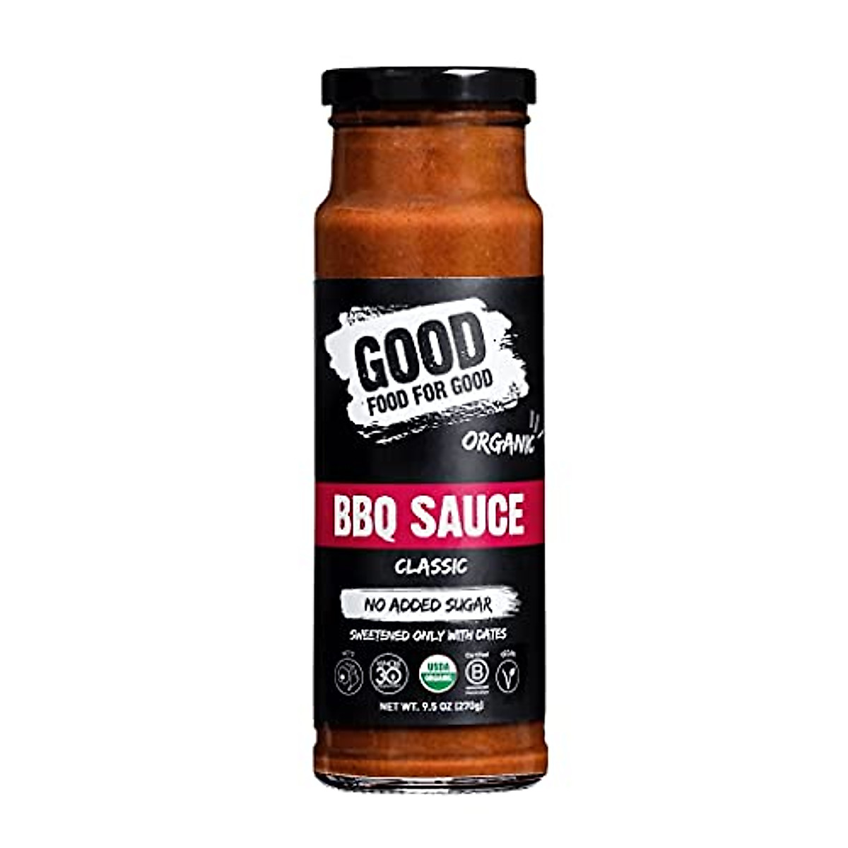 GOOD FOOD FOR GOOD Organic Classic BBQ Sauce, 9.5 OZ