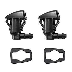 Windshield Washer Nozzles for 2007-2011 Ford Edge, 2007-2010 Lincoln MKX Base Sport Premium Sport Replaces OEM # 7T4Z-17603-A 8S4Z-17603-AA, Spray Jet Kit（Pack of 2）