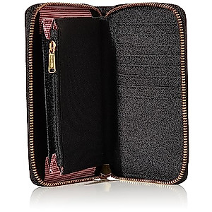 Herschel Thomas Polyester Wallet,Rfid Blocking, Black/Black Crosshatch