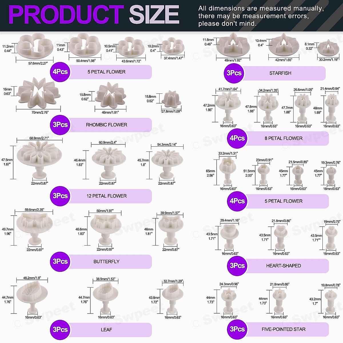 Swpeet 122Pcs Green Clay Extruder Gun and Fondant Cake Mold with Cookie Plunger Cutter Tool Polymer Clay Cutters Kit, Perfect for Clay Cake DIY Craft Cake Decorating Supplies Modeling Tool