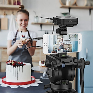 BOYA UHF Wireless Lavalier Microphone with 48-Channel, BY-WM6S, Broadcast Sound Quality and Integrity of Audio, Built-in Rechargeable Battery for Smartphone, Tablets, DSLR Camera, Sony Camcorder