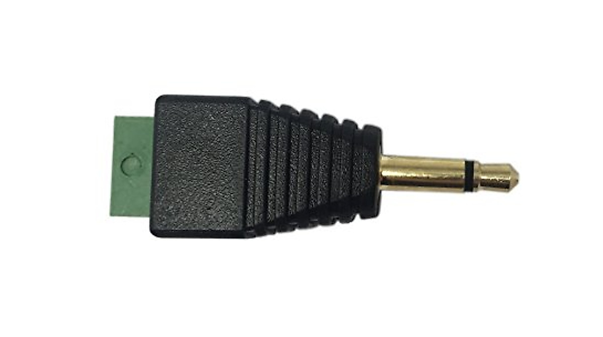CERRXIAN 3.5mm Mono to 2 Pin Screw Terminal Adapter - Solderless Audio ...