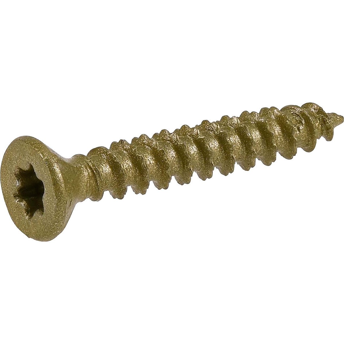 Power Pro Premium One Multi-Material Flat Head Screws, Epoxy Coated Steel, Fasten in Wood, Metal, Concrete, Drywall and Plastic, Bronze, #6 x 1 inch, Box of 320 Screws