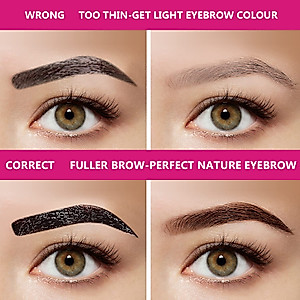 iMethod Eyebrow Tattoo Peel Off Tint - Tattoo Brow with Eyebrow Stencils, Eye Brow Tint, Eyebrow Tattooed, Eyebrow Stain, Longlasting, Waterproof, Easy to Use, Dark Brown
