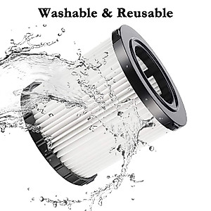 2 Pack DCV5801H Wet/Dry Vacuum HEPA Replacement Filter Compatible with DeWalt DCV580 & DCV581H, Reusable and Washable