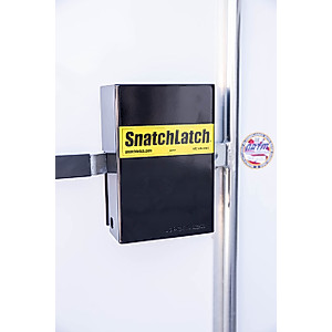 SnatchLatch — Door Lock for Heavy Duty Trailer — Anti Theft Device — for use with CAM BAR Style Latch ONLY — Utility Trailers, Locks for Trailers