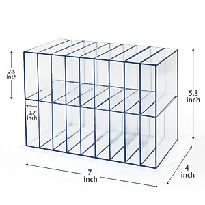 Vowcarol Clear Acrylic Marker Organizer, Marker Holder 18 Slot for 72 Markers- 1 Pack