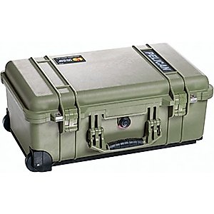 Pelican 1510 Case With Padded Dividers (OD Green), Olive Green (015100-0040-130)