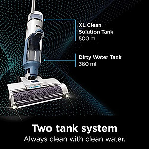 Shark WD201 HydroVac Cordless Pro XL 3-in-1 Vacuum, Mop & Self-Cleaning System with Antimicrobial Brushroll* & Solution for Multi-Surface Cleaning, for Hardwood, Tile, Marble & Area Rugs, Pure Water