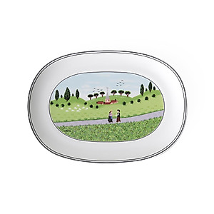 Villeroy & Boch Design Naif Pickle Dish, 7.75 in, White/Colorful