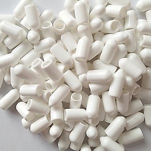 YEJI 50 Pcs 1/4" (External Diameter) White Screw Thread Protectors