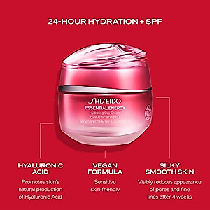 Shiseido Essential Energy Hydrating Day Cream Broad Spectrum SPF 20 - Deep, Intense 24 Hour Moisturizer, 50mL