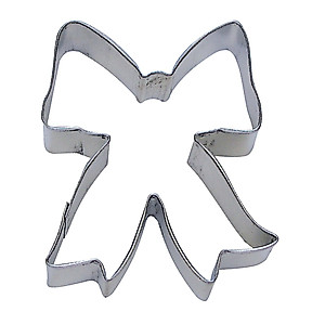 R&M Ribbon/Bow 3.5" Cookie Cutter in Durable, Economical, Tinplated Steel