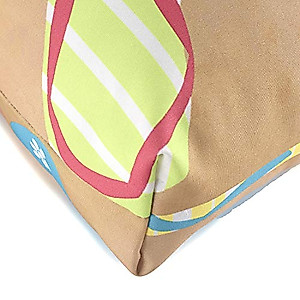 The Lakeside Collection Coastal Icons Outdoor Patio Furniture Seating Cushion - Double - Flip Flops