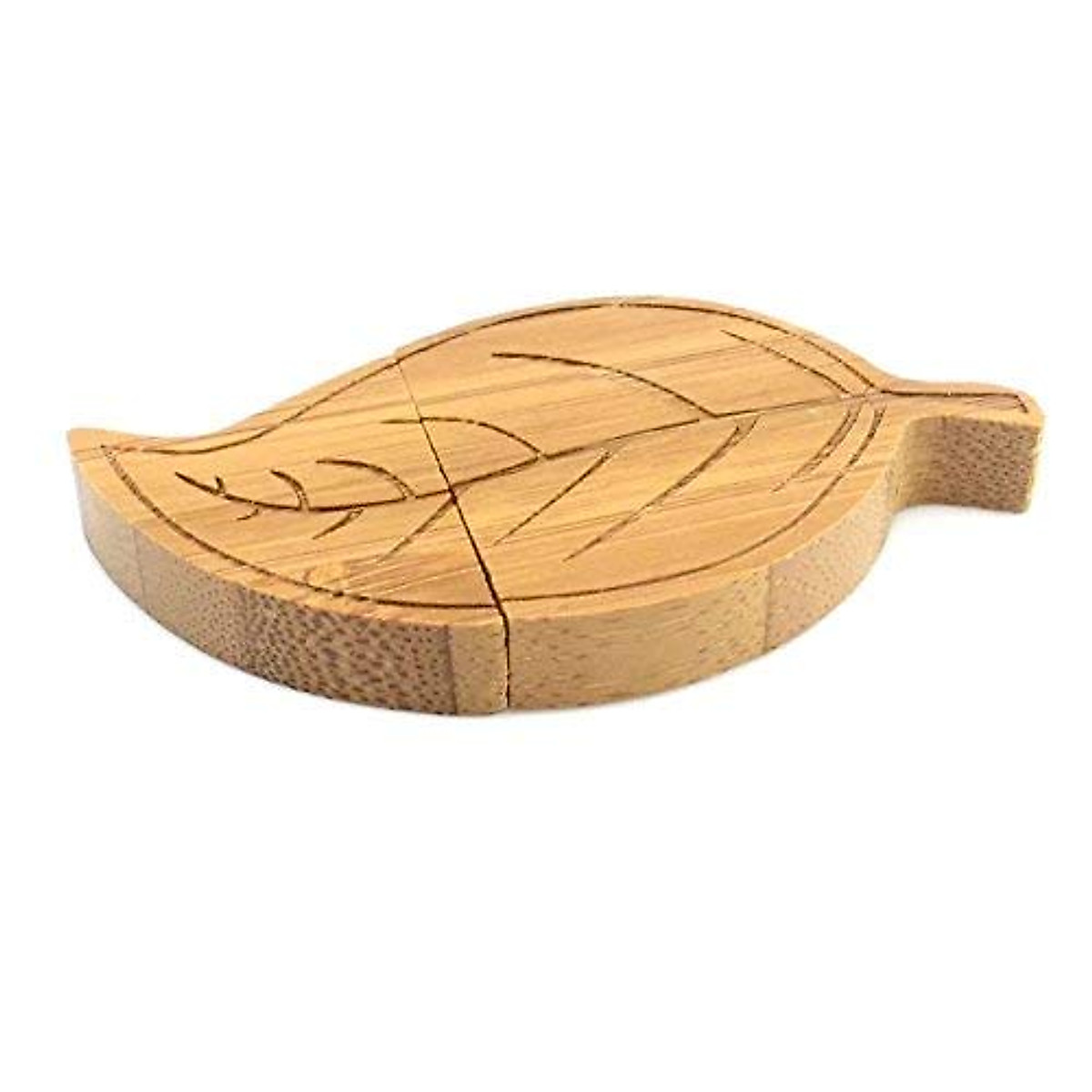 Natural Wooden Leaf USB 2.0/3.0 Flash Drive High Speed Storage Memory U-Disk (2.0/32GB)