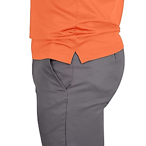 Men’s Untucked Golf Polo Shirts - The Perfect Length, Quick Dry, 4-Way Stretch Fabric. Moisture Wicking, UPF 50+ Protection