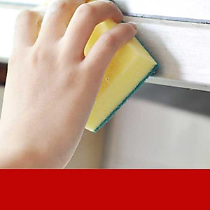 Cabilock Multifunctional Cleaning Sponges Set Scouring Pads for Kitchen Bathroom 10pcs/box