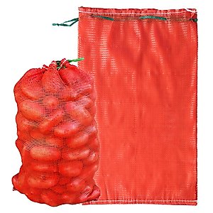 deebree 50pcs Extra Large Mesh Storage Produce Bags Reusable Vegetable Storage Bags 60 lbs Onion Storage Washable Net Bags 21” x 32” Pack of 50