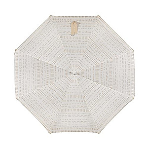 BEACH STATE Summerland 6.5 Feet Beach Umbrella with Fringe - Outdoor Umbrella - UV50+ Sun Protection (Laguna)