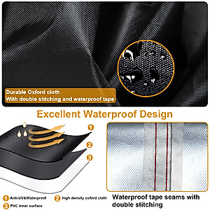 Patio Chair Cover,2 Pack Lawn Outdoor Furniture Chair Covers With Strip, Heavy Duty Chair Cover For Lawn Lounge Deep Seat, Patio Dining Chair And High-back Chair(33"W X 34"D X 31"H)