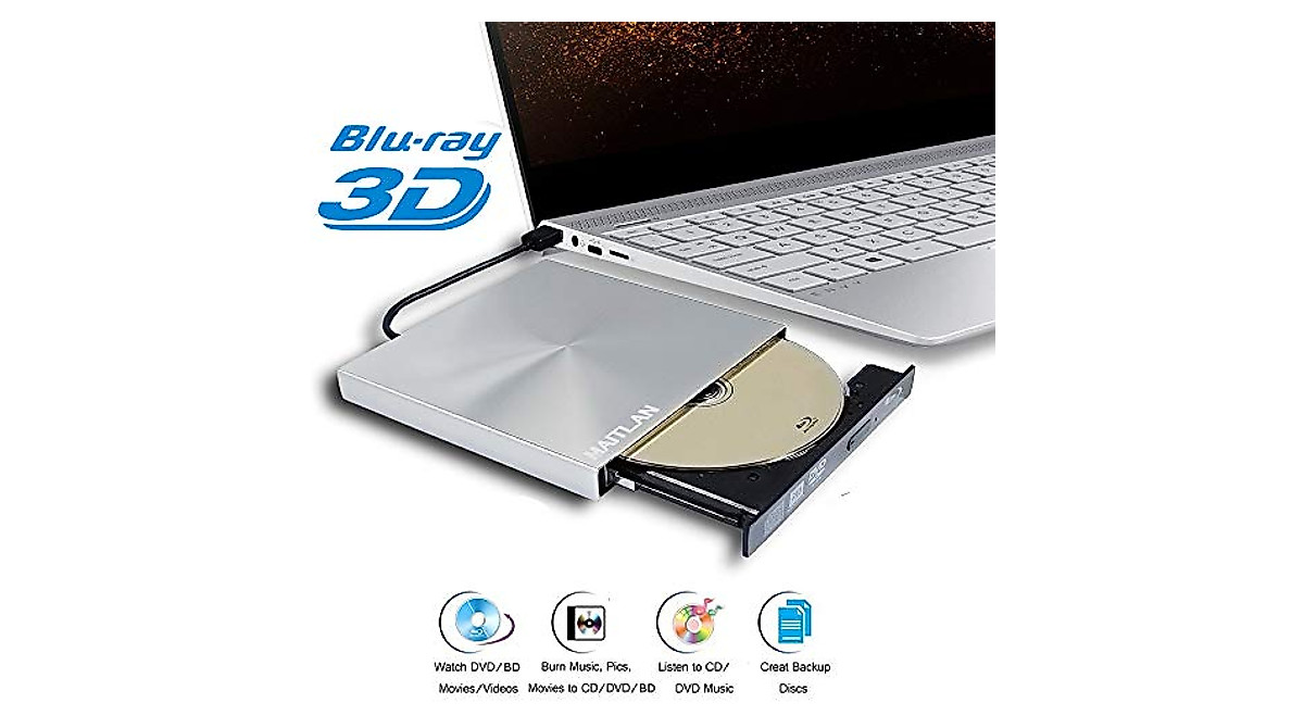 Portable Region Free Blu-ray Burner for Laptops & Desktops