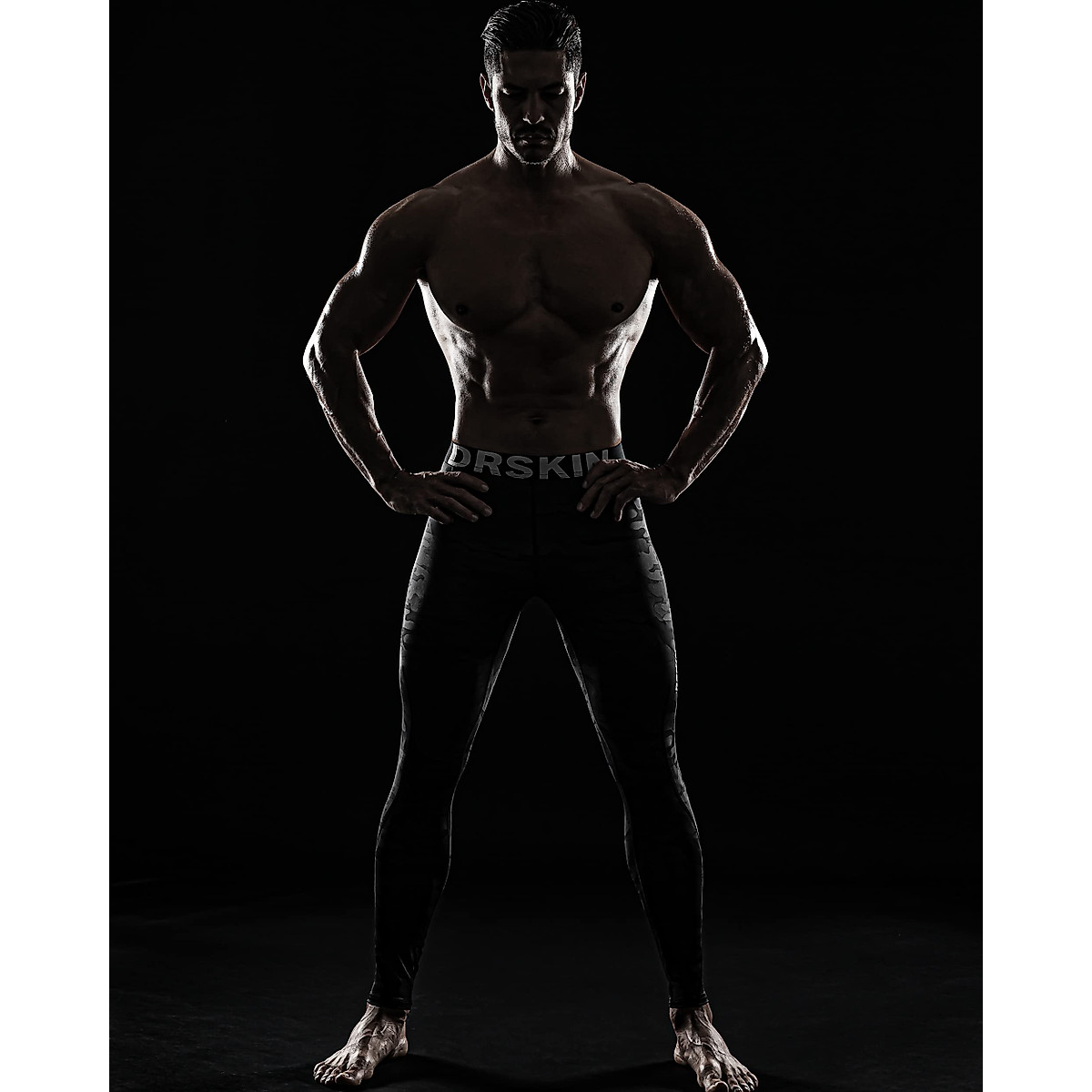 DRSKIN 3 Pack Men’s Compression Pants Tights Leggings Sports Baselayer Running Athletic Workout Active (Classic (B01 2P+MBB02 1P), M)