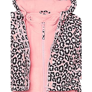 The Children's Place,And Toddler Heavy 3 in 1 Winter Jacket,Wind-resistant Water-resistant Shell,Fleece Inner,Cheetah Three Color_Strawberry Cream | STRAWBERRY CREAM,18-24 Monts
