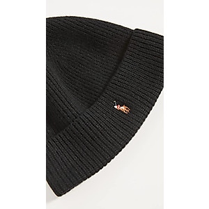 POLO RALPH LAUREN Men's Signature Cuff Hat, Polo Black, One Size