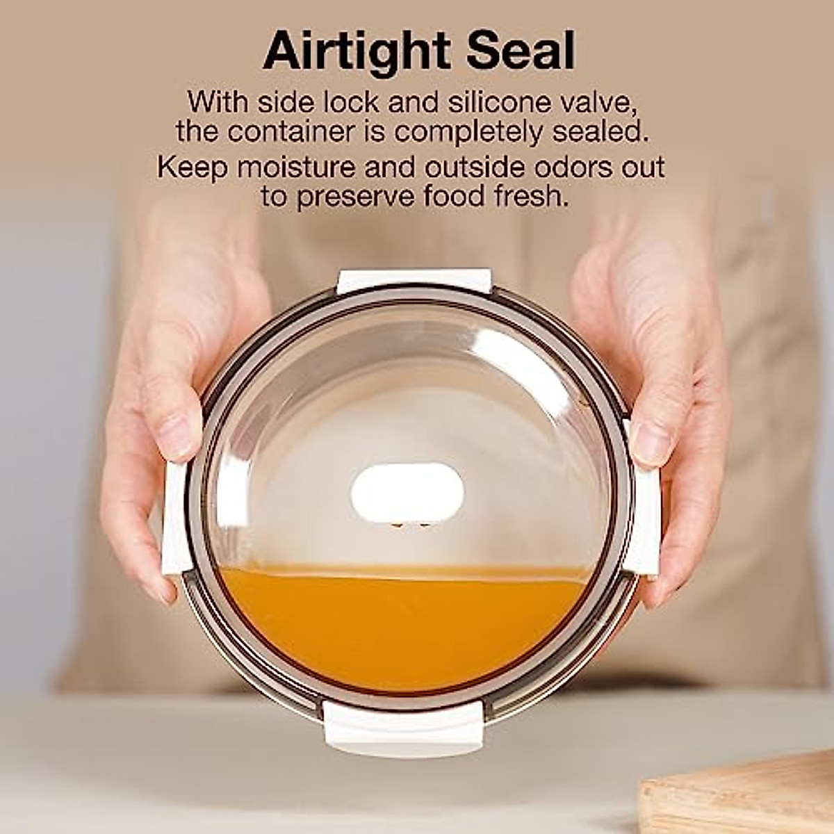 GREENTEC 2 Pack Collapsible Food Storage Containers with Lid, Airtight Meal Bowls, Meal Box for Travel, Picnic, Camping, Dishwasher Microwave Freezer Safe, BPA Free, Large