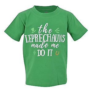 Green Funny Girls Boys St Patricks Day Shirt for Kids Toddlers Children's St Patrick's Irish T Shirt Place Outfit (3t, Green)