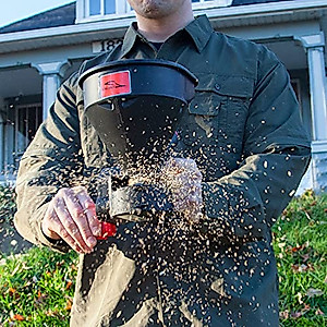 Brinly HHS3-5BH 5lb. All-Season Handheld Spreader with Easy-Fill Design for Seed, Ice Melt, & Fertilizer