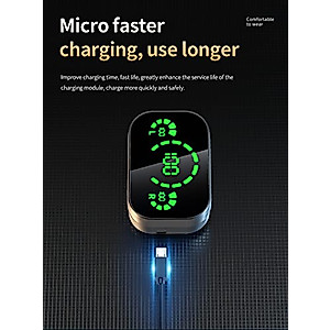 Volt Plus TECH Wireless V5.3 LED Pro Earbuds Compatible with Your Bose Soundlink Micro Black IPX3 Bluetooth Water & Sweatproof/Noise Reduction & Quad Mic(Black)