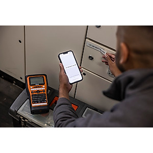 Brother P-Touch-E550W Hand-Held Labeler (UX0987),Black/orange