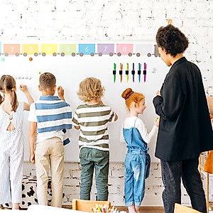 4 Pack Magnetic Pen Pencil Holder - Silicone Adjustable holder fit most pens pencils, Great for Fridges, Whiteboards, Workshops,Offices,Classrooms and Kitchens（Black）