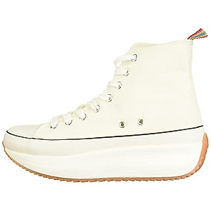 Madden Girl Women's Winnona Sneaker, White Fabric, 8