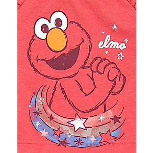 Sesame Street Elmo Infant Baby Girls French Terry Dress Red 12 Months