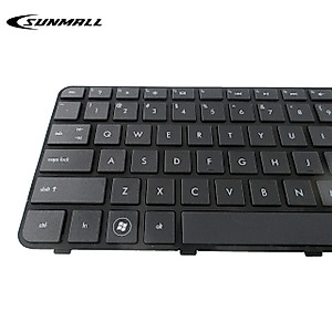 SUNMALL Replacement Keyboard with Frame Compatible with HP Pavilion G6-2000 G6-2100 G6-2200 G6-2300 G6T-2000 g6-2002xx g6-2010nr g6-2090ca g6-2106nr g6-2111us Series US Layout