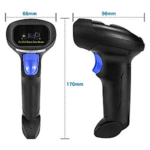 NetumScan Wireless 1D 2D Barcode Scanner w/ Stand | Screen Scan