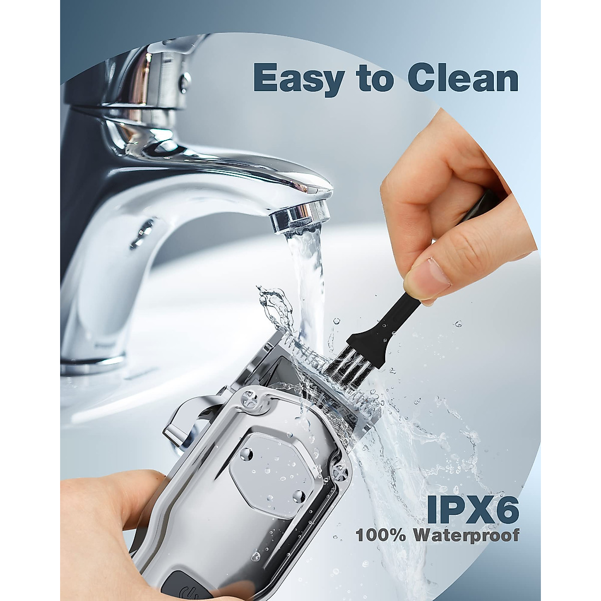 oneisall Dog Clippers for Grooming for Thick Heavy Coats/Low Noise Dog Grooming Kit/Rechargeable Cordless Pet Shaver with Stainless Steel Blade/Waterproof Dog Shaver for Dogs Pets and Animals Sliver