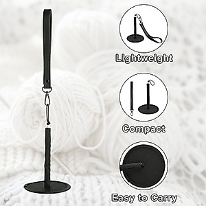 Wrist Yarn Holder, Portable Wrist Yarn Ball Minder Stand with Wrist Strap, Hanging Yarn Spinner for Big or Small Yarn Balls, Twizzling Yarn Organizer Storage for Knitting Crocheting Craft Lover