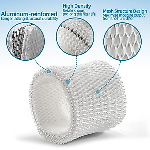 HC888 Humidifier Wicking Filter C Replacement for Honeywell HCM-890 HEV-320, Walgreens HC-888 HC-888N HCM-890 HEV-320 Series & Duracraft D88 DCM-200 DH-890 Cool Mist Humidifier Filters