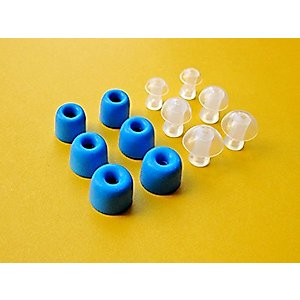 12pcs (BLMF-CLODMH-Sa)- S/M/L Premium Memory Foam and Noise Isolation Replacement Earbuds Eartips Compatible with Shure E Series - E3c, E4c, E4G, E5c in-Ear Earphones
