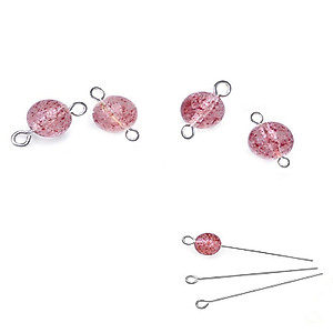 300 Pcs 1.6 Inch 304 Stainless Steel Open Eye Pins Headpins for Jewelry Necklace Making, (Silver)