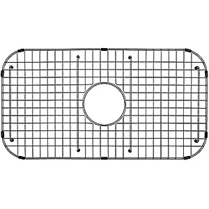 Serene Valley Sink Bottom Grid 27-1/2" x 14-1/4", Centered Drain with Corner Radius 3-1/2", NDG2814C