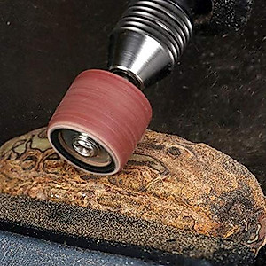 KALIM 132Pcs Sanding Drum Set, 120 Grit Sanding Sleeves with Drum Mandrels, 40Pcs Each Size Drum Sander for Dremel Rotary Tool - 1/4'', 3/8'', 1/2''