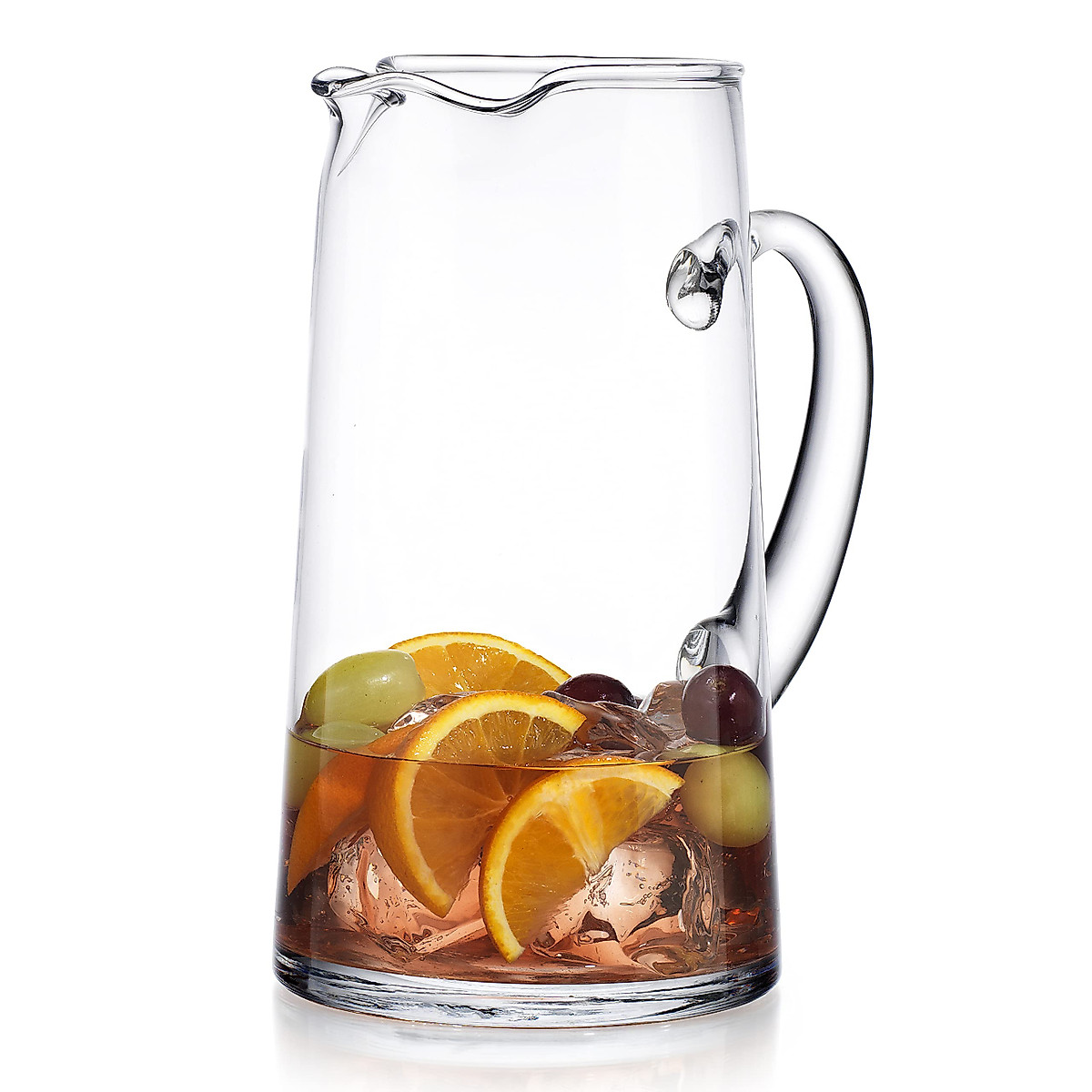 Glass Water Pitcher with Spout – Elegant Serving Carafe for Water, Juice, Sangria, Lemonade, and Cocktails – Crystal-Clear Glass Beverage Pitcher. (31259)