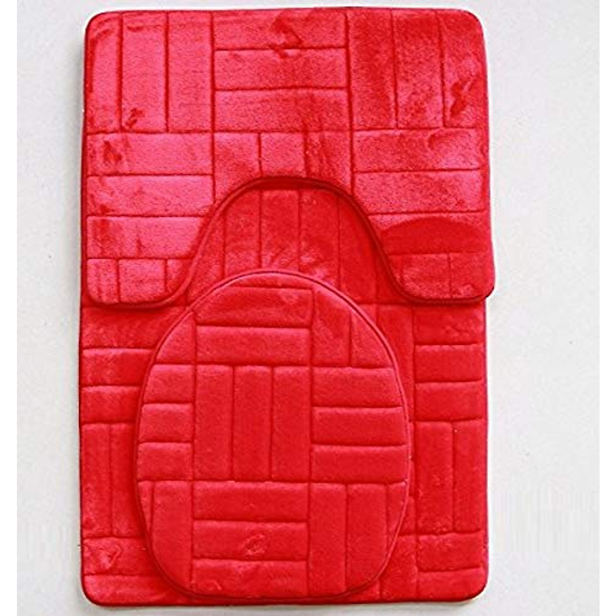 3 Piece Memory Foam Bath mat Set Victoria