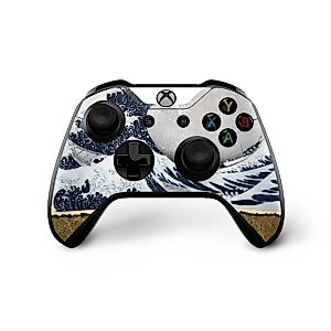 Skinit Decal Gaming Skin Compatible with Xbox One X Controller - Officially Licensed Bridgeman Art The Great Wave Off Kanagawa Design