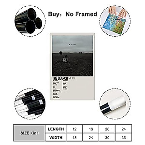 The Search Poster Music Album Nf Poster Wall Art Decor Print Canvas Poster for Living Room Bedroom Unframe-style 12x18inch(30x45cm)