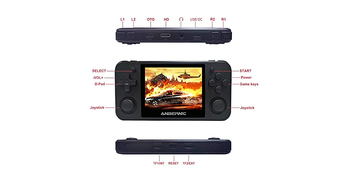 Retro Game Console - Portable with 2500+ Classic Games